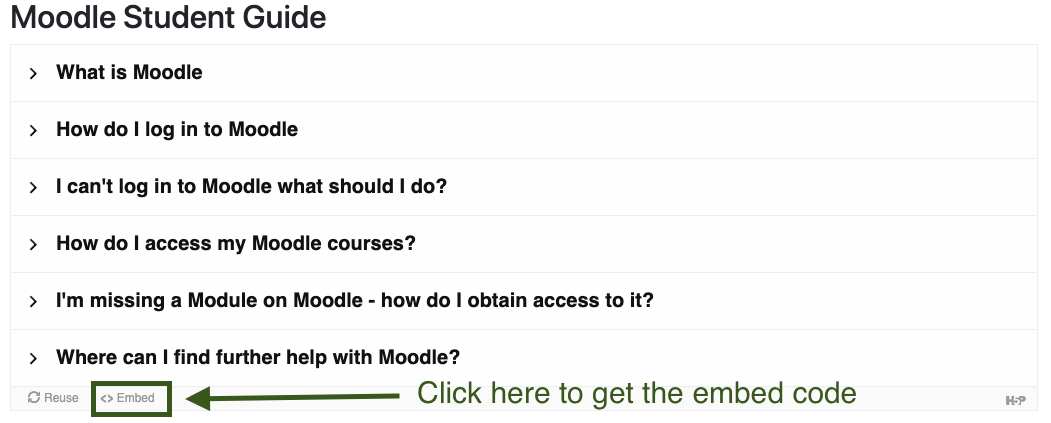 Embed H5P To A Page In Moodle BaL Digital